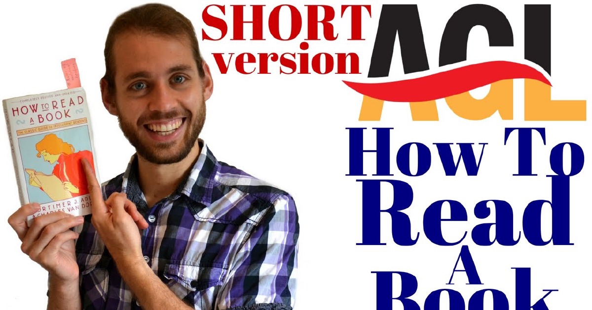[SHORT VERSION] How To Read a Book | Authentic German Learning