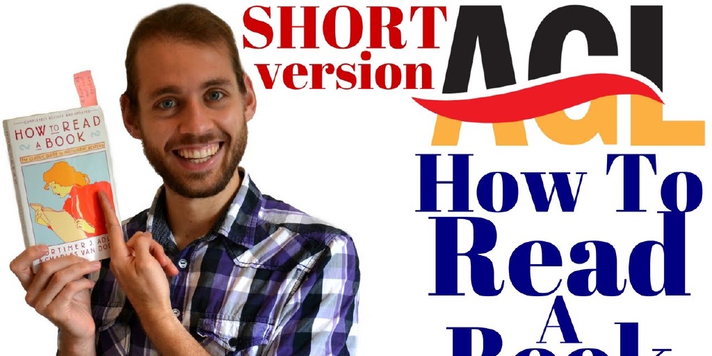 [SHORT VERSION] How To Read a Book | Authentic German Learning